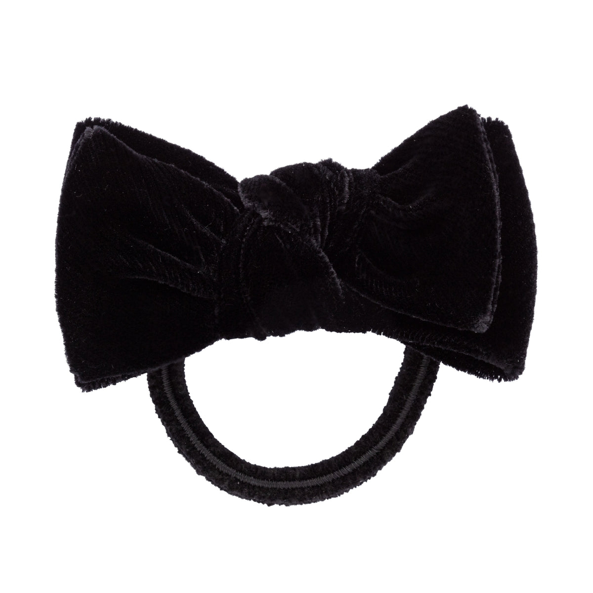 Silk velvet bow pony elastic – Alexandre Zouari